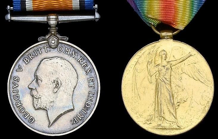 Aberdeen Medals | A Hackney man's Great War medal pair for service in ...