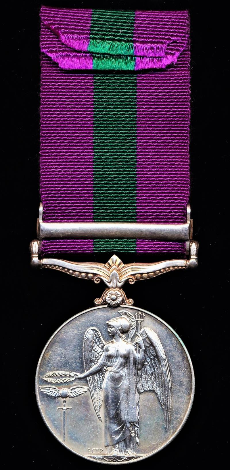 Aberdeen Medals | General Service 1918-62, 1 clasp, S. E. Asia 1945-46 ...