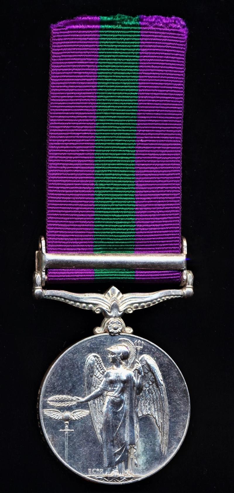 Aberdeen Medals | General Service 1918-62, 1 clasp, S. E. Asia 1945-46 ...