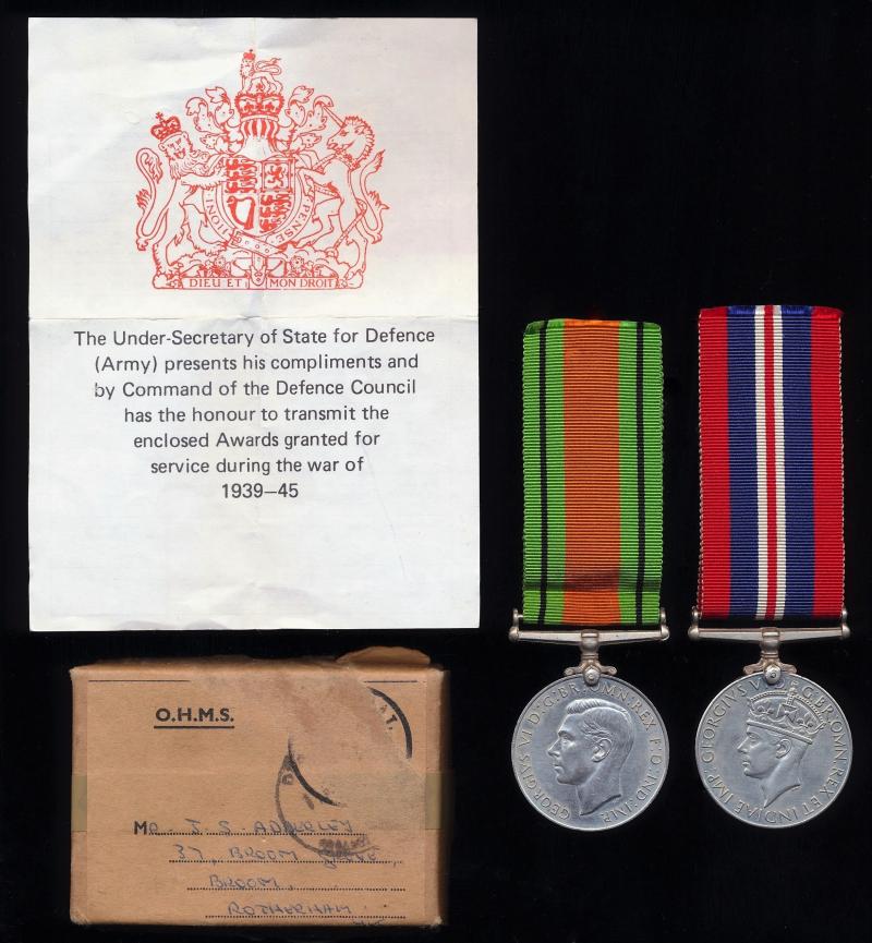Aberdeen Medals | A positively attributed Second World War campaign ...