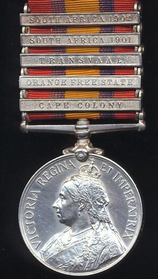 Aberdeen Medals | Queens South Africa Medal 1899-1902. Silver issue ...