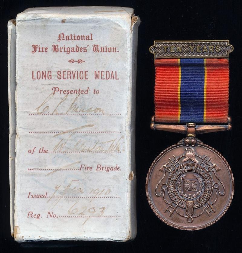 Aberdeen Medals National Fire Brigades Union Bronze Issue Long aberdeen-medals-national-fire-brigades-union-bronze-issue-long