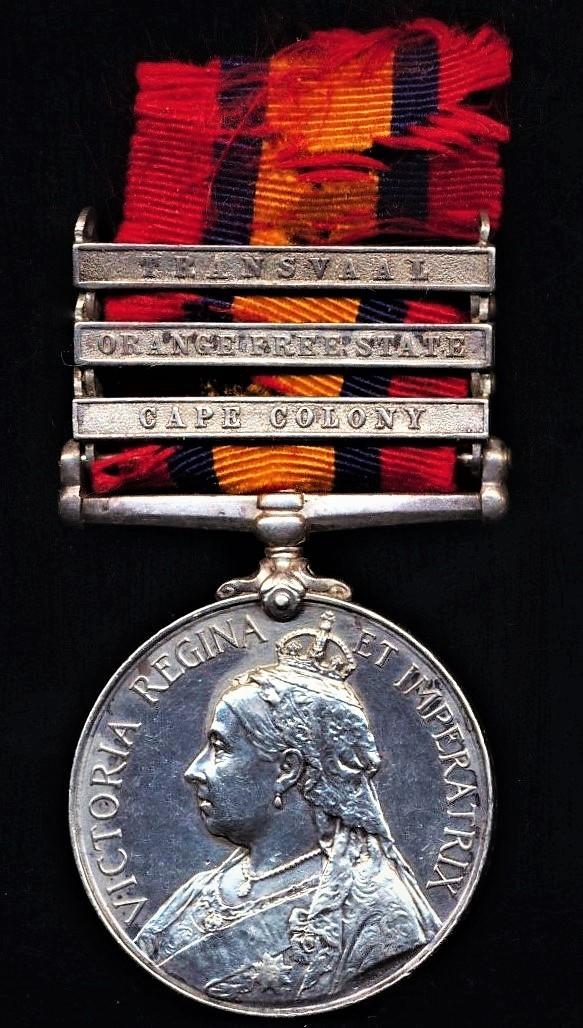 Aberdeen Medals | A 'Jocks N.C.O.'s' South African War & 1914 'Mons' casualty medal pair ...