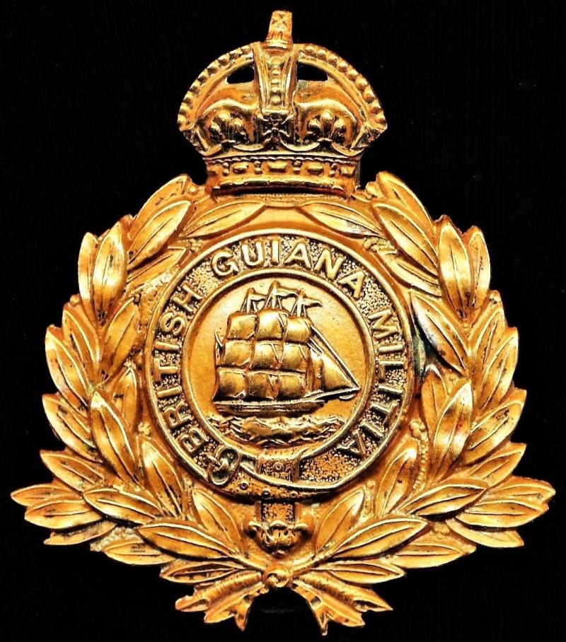 Aberdeen Medals | British Guiana Militia: King's Crown gilding metal ...