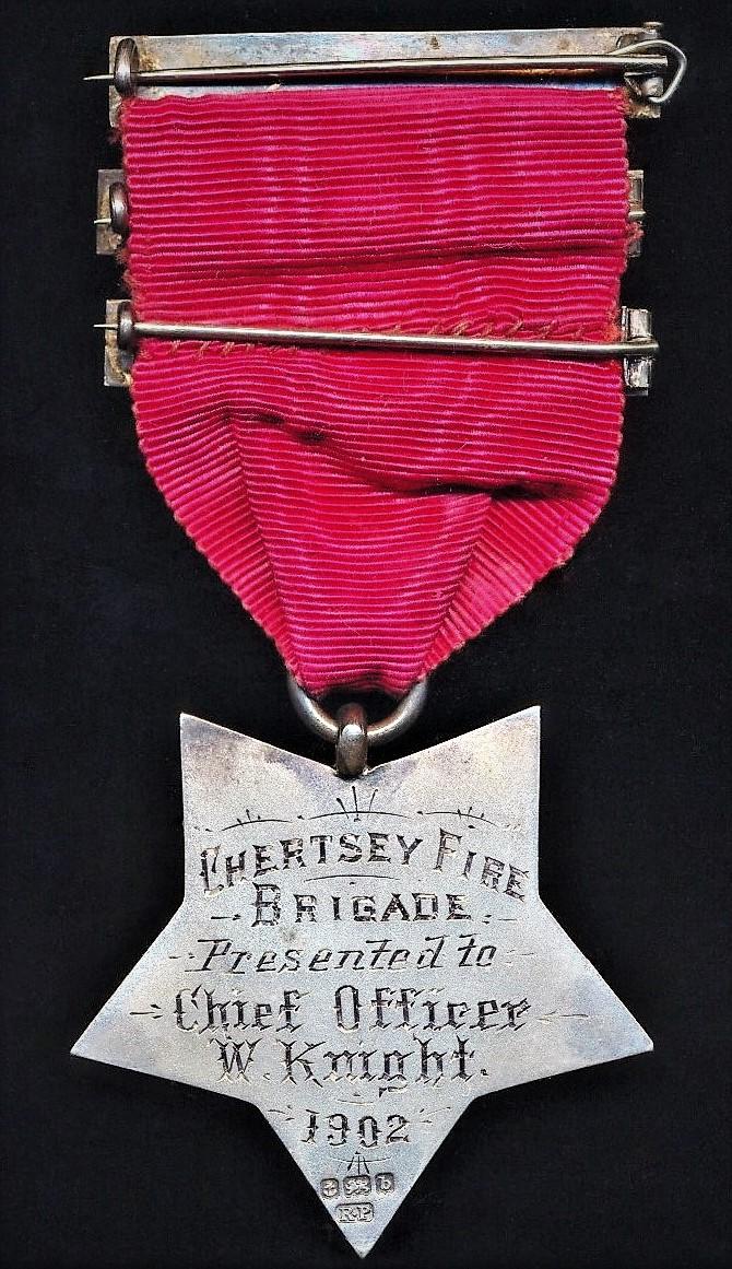 Aberdeen Medals | Surrey Fire Brigades Association Star. Silver, with ...