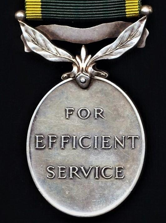 Aberdeen Medals | Efficiency Medal. GVI first issue with 'India' bar ...