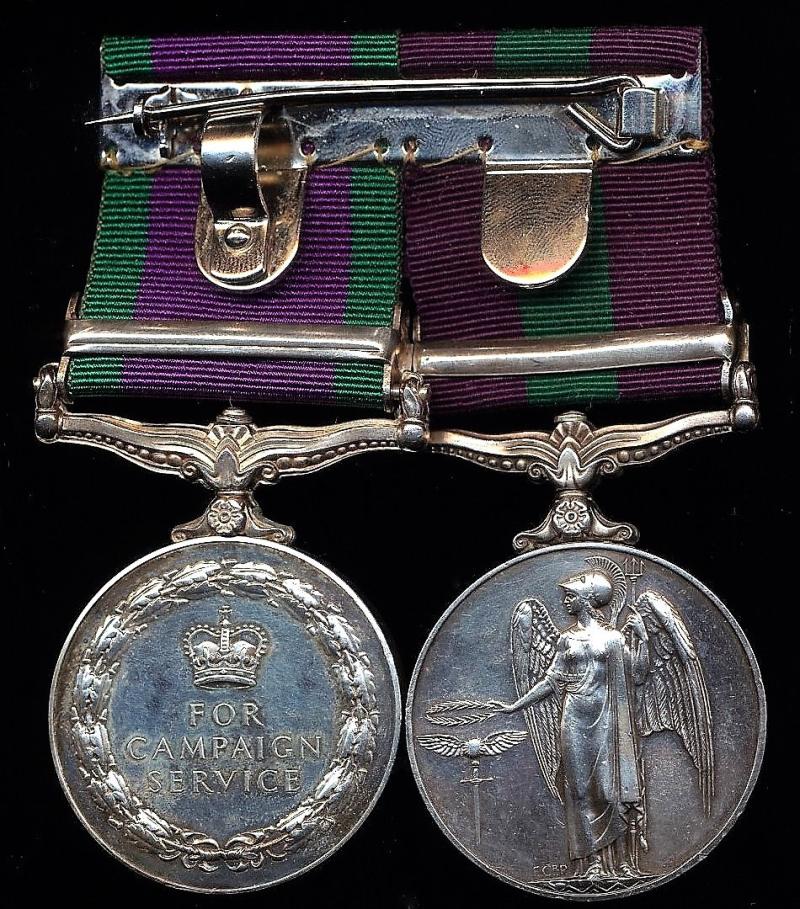 Aberdeen Medals | A pair of campaign medals for different 'Counter ...