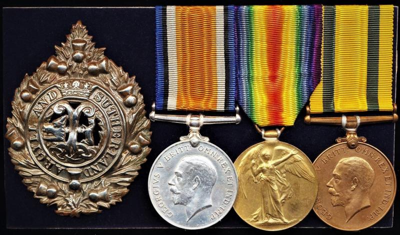 Aberdeen Medals | A '51st Highland Division' Territorial Force Great War campaign medal group of ...