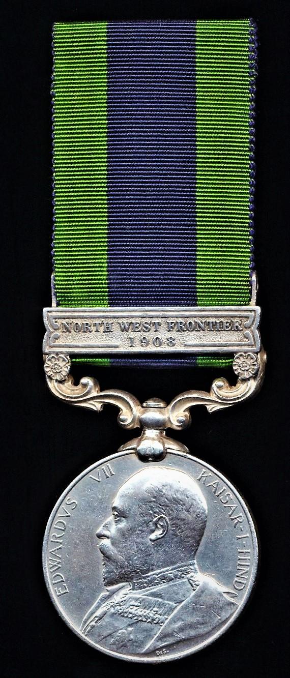 Aberdeen Medals | India General Service Medal 1908. Edward VII silver ...