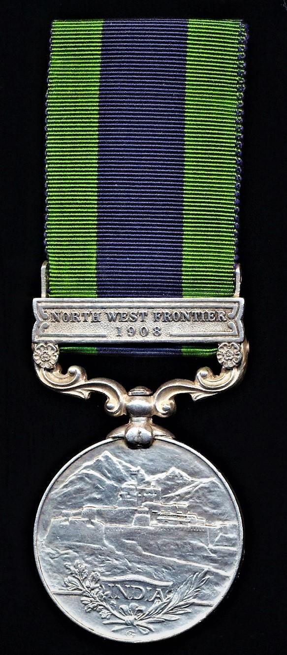 Aberdeen Medals | India General Service Medal 1908. Edward VII silver ...
