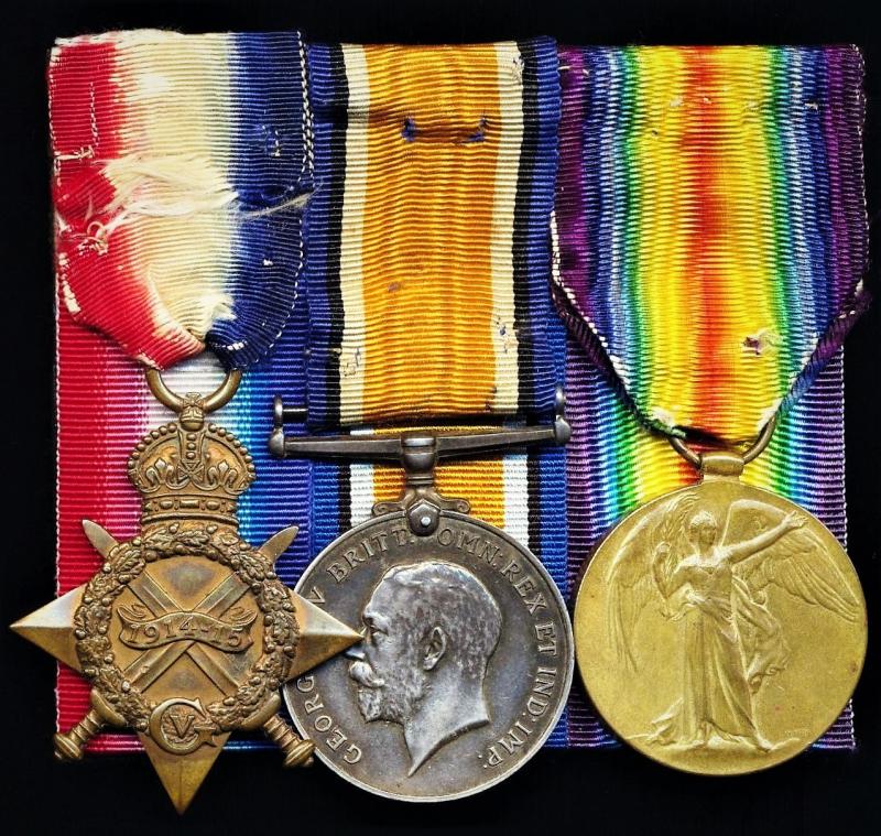 Aberdeen Medals | A 'Wemyss' Machine-Gunner's Great War casualty campaign medal group of 3 ...