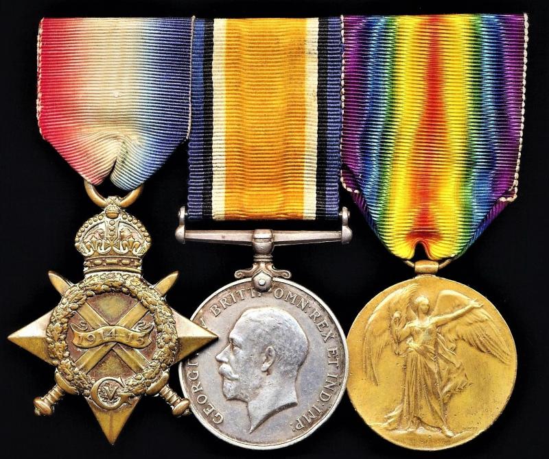 Aberdeen Medals | A 'Jock's Great War 'Casualty' campaign medal group ...