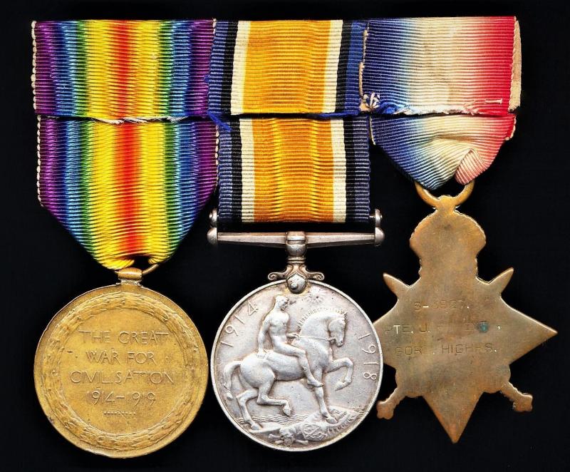 Aberdeen Medals | A 'Jock's Great War 'Casualty' campaign medal group of 3: Private John Forsyth ...