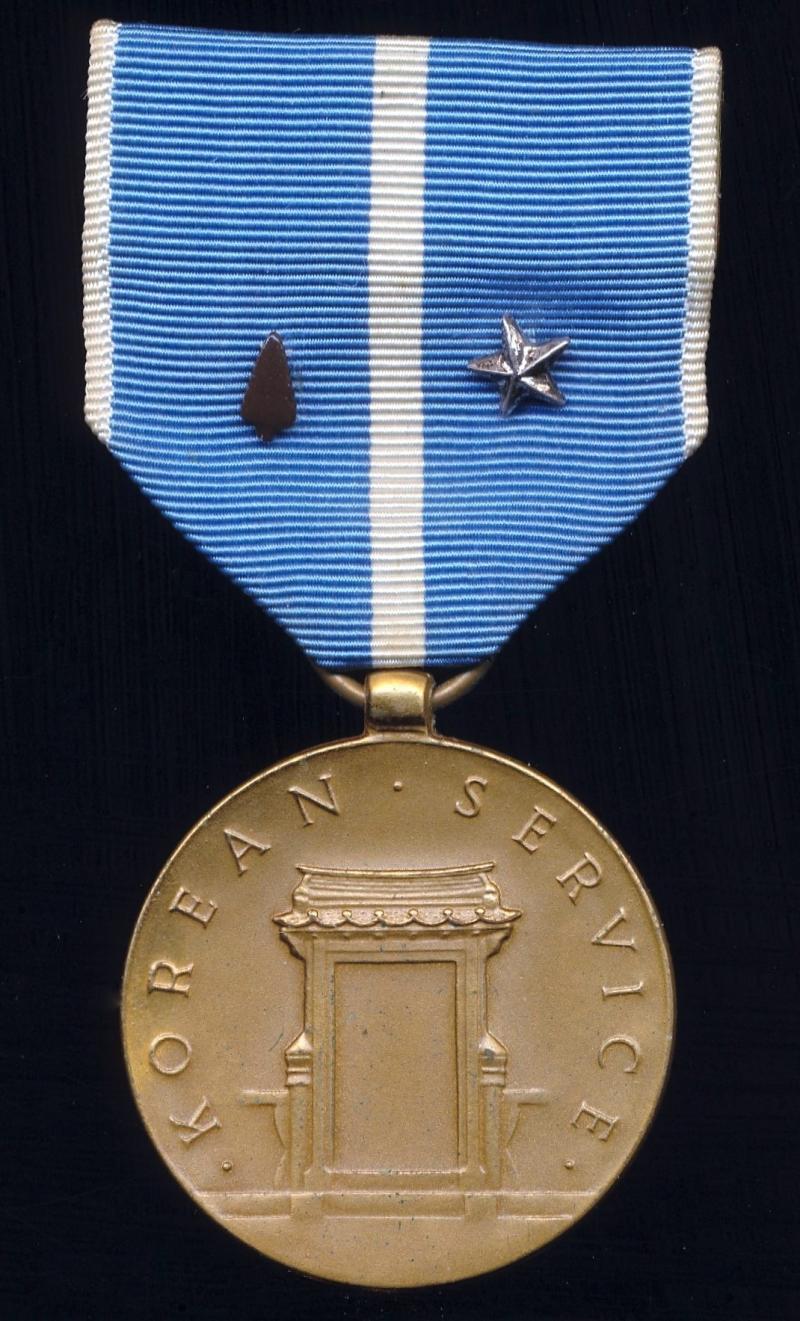 Aberdeen Medals | United States: Korean Service Medal. With 'Arrowhead ...