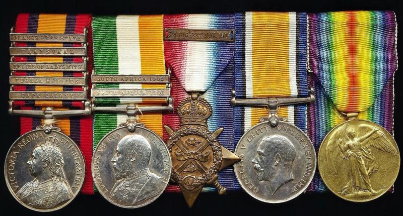Aberdeen Medals | A 'Bradford Jock's' 1914 Casualty, South African War & Great War campaign ...