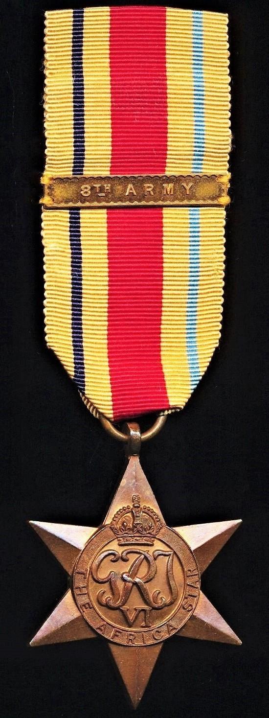 Aberdeen Medals | The Africa Star. With original '8th Army' clasp