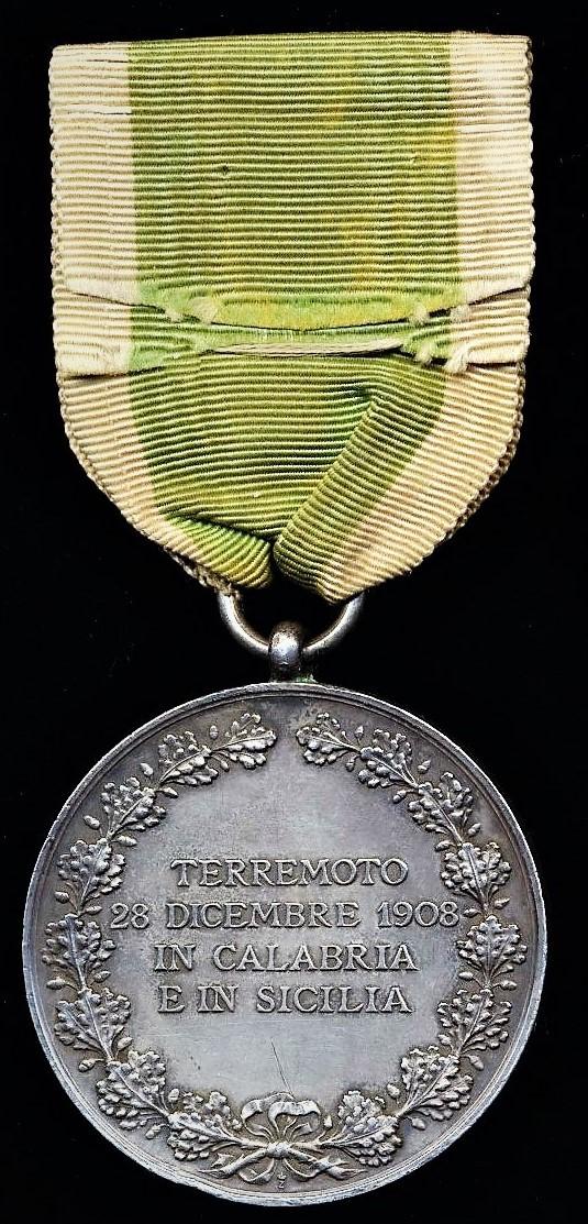 Aberdeen Medals | Italy (Kingdom): Messina Earthquake 'Merit Medal ...