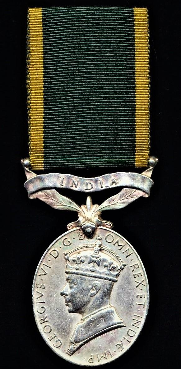 Aberdeen Medals | Efficiency Medal. GVI first issue with bar 'India ...