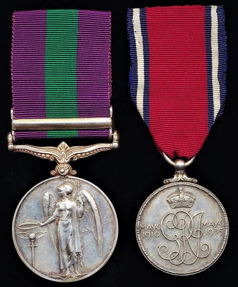 Aberdeen Medals | A '21 Years Service' inter-wars Palestine Campaign ...