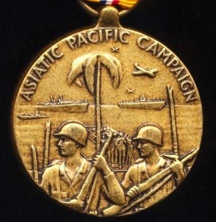Aberdeen Medals | United States: Asiatic Pacific Campaign Medal. With 4 ...