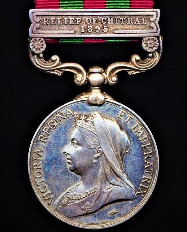Aberdeen Medals | India General Service 1895-1902, 1 clasp, Relief of Chitral 1895 (2879 Pte. P ...