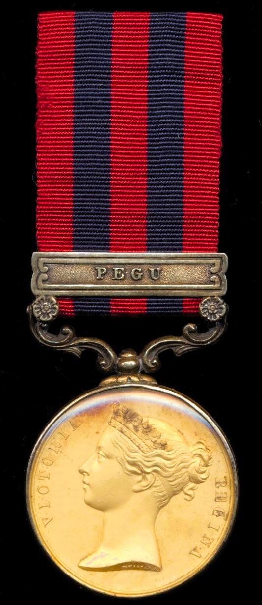 Aberdeen Medals | India General Service 1854. Glazed and gilded. With ...