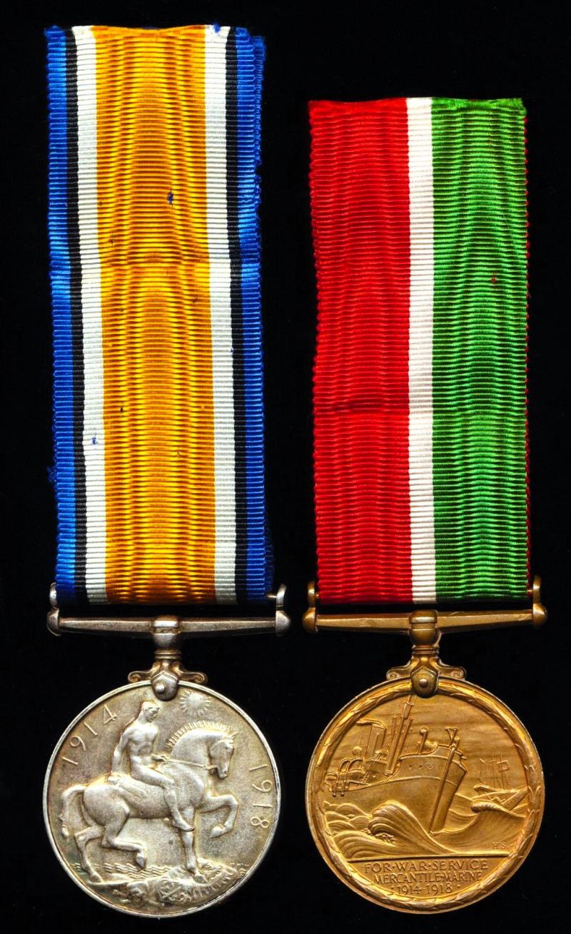 Aberdeen Medals | A Scottish seaman's 'Killed by enemy U-Boat Action' Great War casualty medal ...