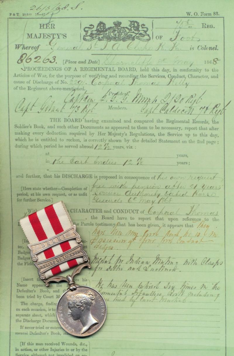 Aberdeen Medals | Indian Mutiny Medal 1857-1859. With 2 x clasps 'Delhi ...