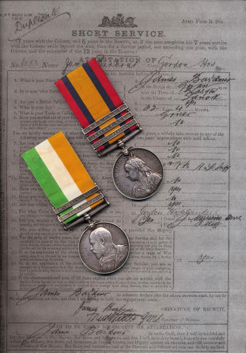 Aberdeen Medals | A 'Perth' Jock's South African War campaign medal pair: Private James Barbour ...
