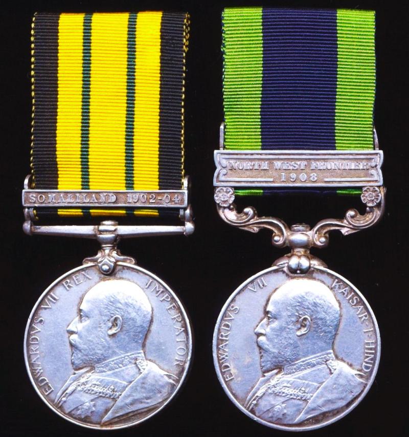 Aberdeen Medals | An Indian Mountain Gunner's campaign medal pair for ...