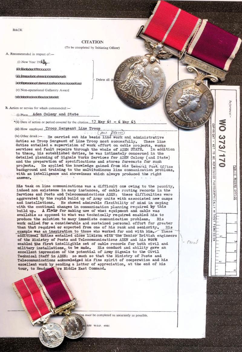 Aberdeen Medals | A fine positively attributed post-War 1964 ‘Aden ...