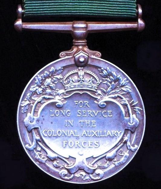 Aberdeen Medals | Colonial Auxiliary Force Long Service Medal. GV issue ...