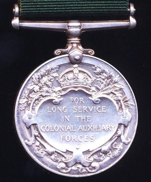 Aberdeen Medals | Colonial Auxiliary Force Long Service Medal. GV issue ...