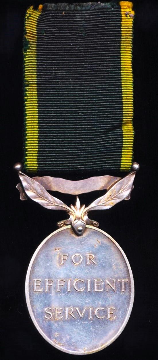 Aberdeen Medals | Efficiency Medal. GVI issue with 'India' bar (Cpl. J ...