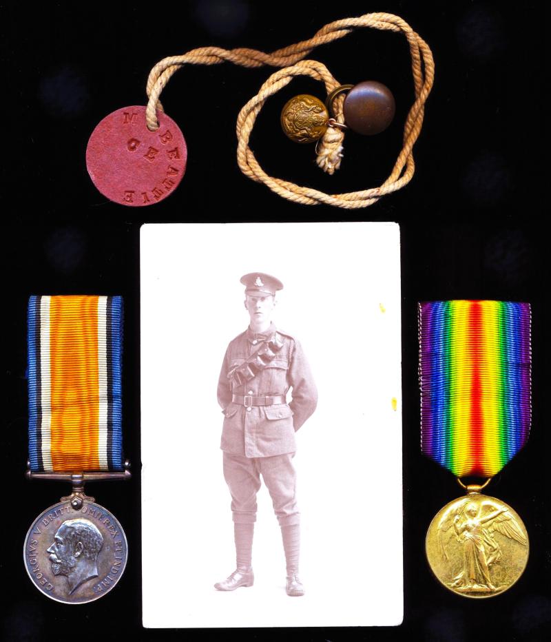 Aberdeen Medals | A Northumberland Gamekeeper's Great War 'Casualty' campaign medal pair: Gunner ...