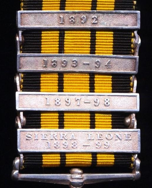 Aberdeen Medals | East and West Africa Medal 1887-1900. Silver issue ...