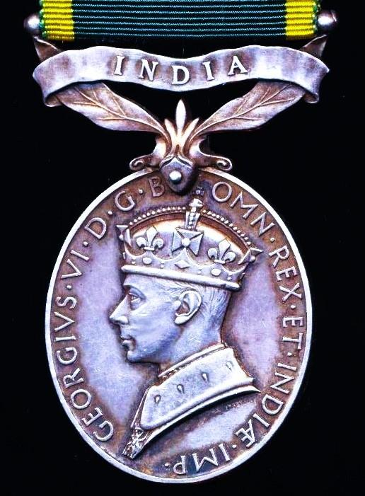 Aberdeen Medals | Efficiency Medal. GVI first issue with 'India' bar ...