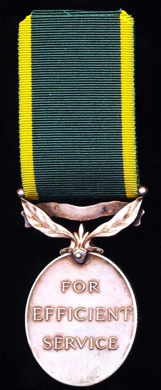 Aberdeen Medals | Efficiency Medal. GVI first issue with 'India' bar ...