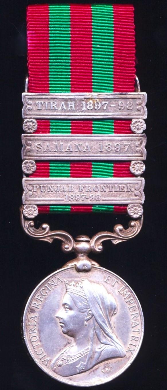 Aberdeen Medals | India General Service Medal 1895-1902, Silver issue with 4 x clasps 'Punjab ...