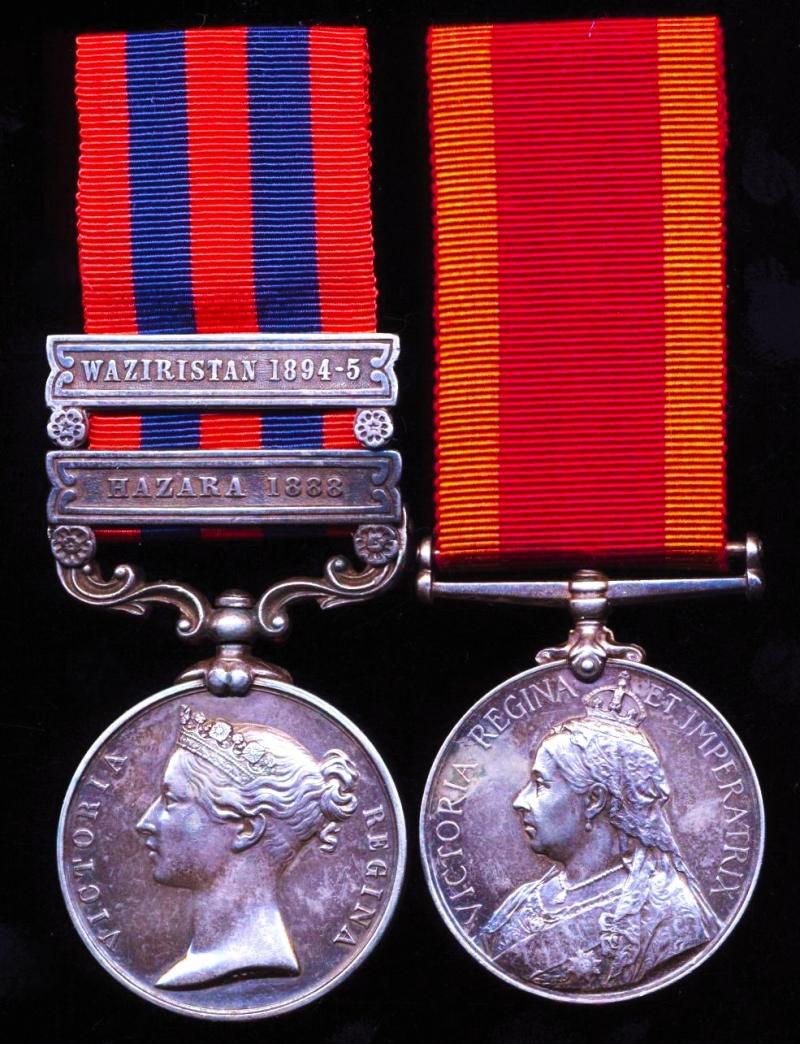 Aberdeen Medals | A Piffer's North West Frontier & China 'Boxer Rebellion' campaign medal pair ...