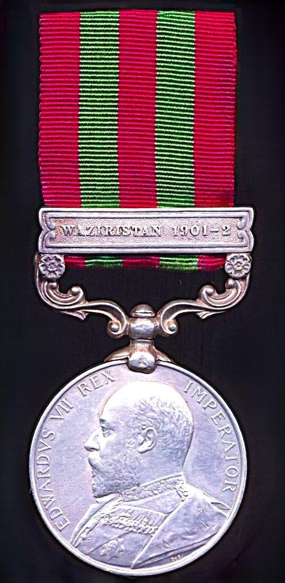 Aberdeen Medals | India General Service Medal 1895-1902. Edward obverse. Silver issue, with ...