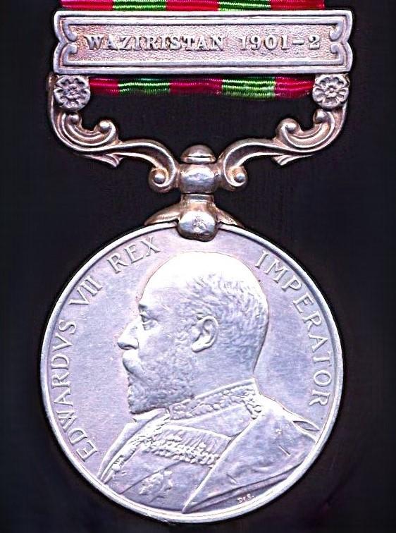 Aberdeen Medals | India General Service Medal 1895-1902. Edward obverse. Silver issue, with ...