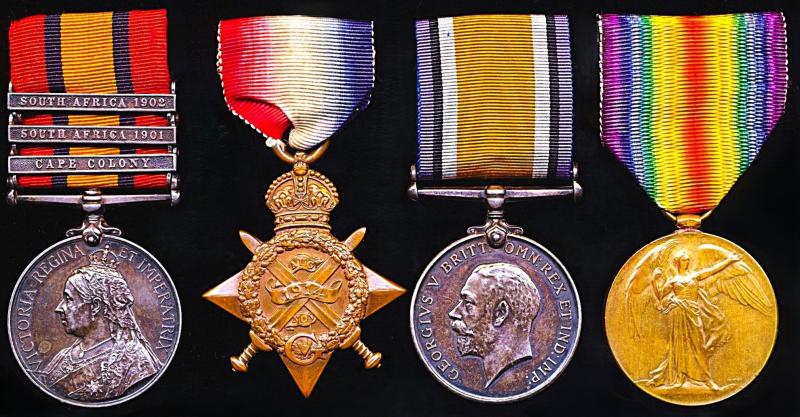 Aberdeen Medals | A campaign medal group of 4 to a former Lovat Scout ...
